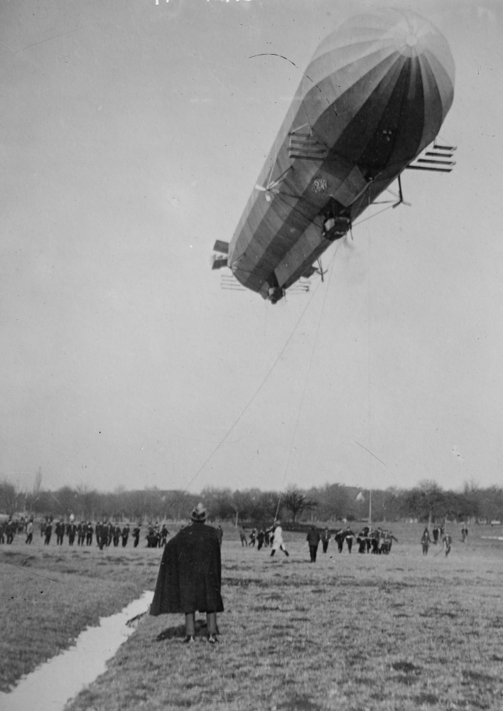 Blimp, Zeppelin No. 3, in shed, seen from water Poster Print - Item ...