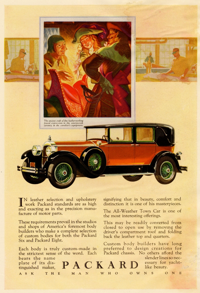 Magazine advertising of the Packard automobile. Poster Print by Unknown ...