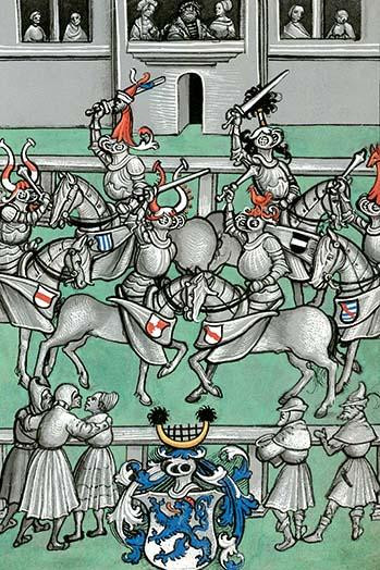 Medieval Tournament melee & Jousting Poster Print by Ludwig Van Eyb ...