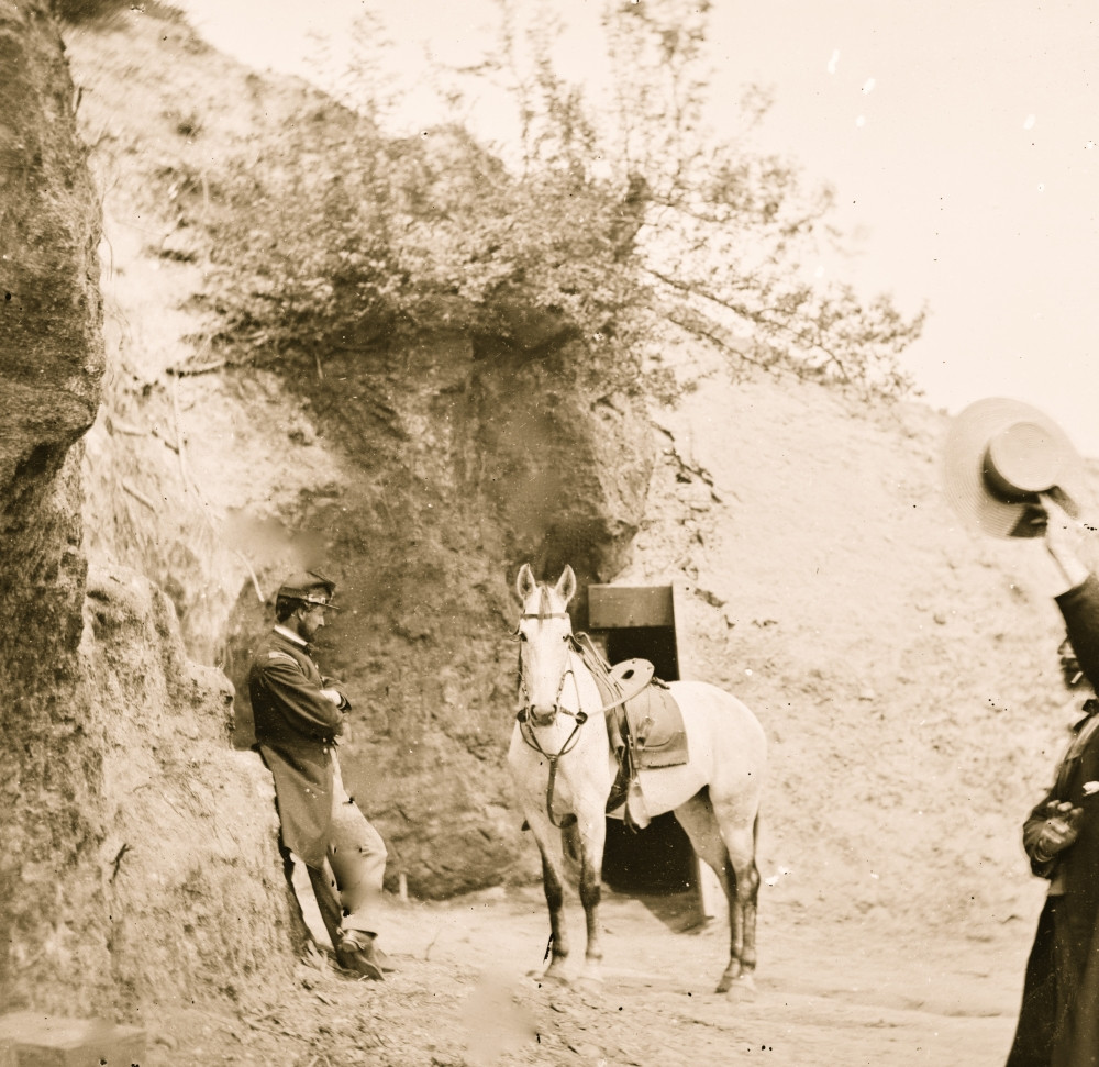 Yorktown, Virginia. Captain Perkin's "Sesesh" horse captured at ...