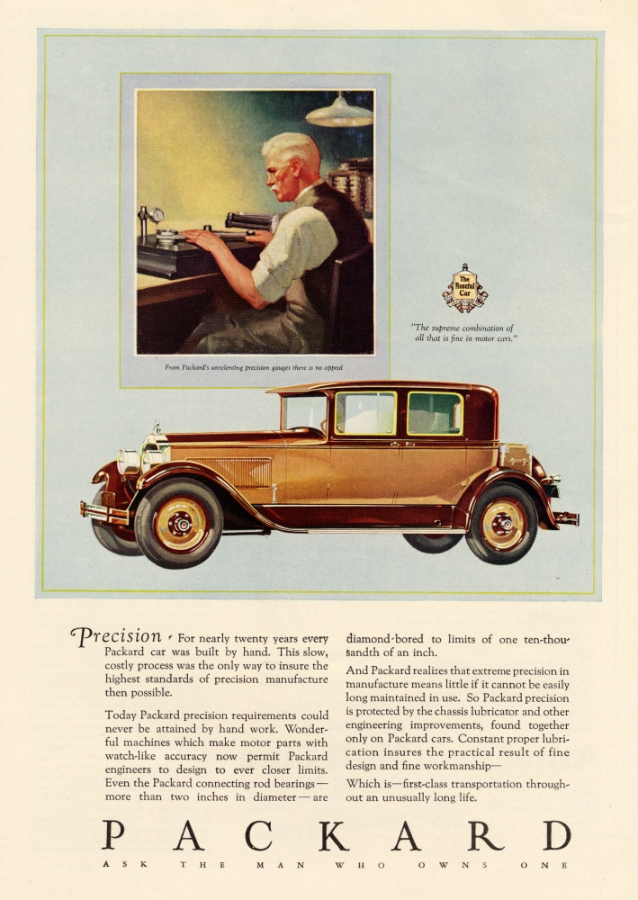 Magazine advertising of the Packard automobile. Poster Print by Unknown ...