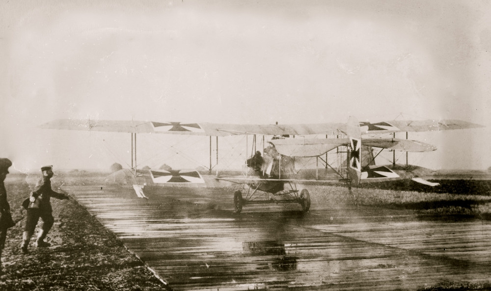 German Military Aviators in their planes on the tarmac Poster Print ...