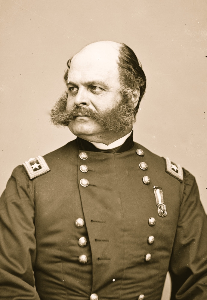 General Ambrose Burnside; defeated at Fredericksburg at the Battle of ...