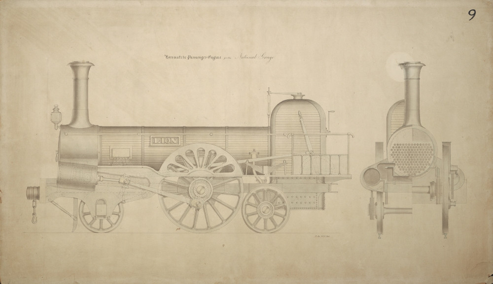 Lion Locomotive Passenger Engine For The National Gauge Poster Print By ...