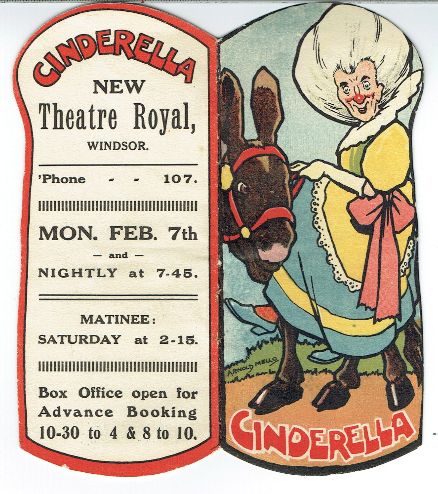 Cinderella Flyer For The New Theatre Royal Windsor. Poster Print By ...