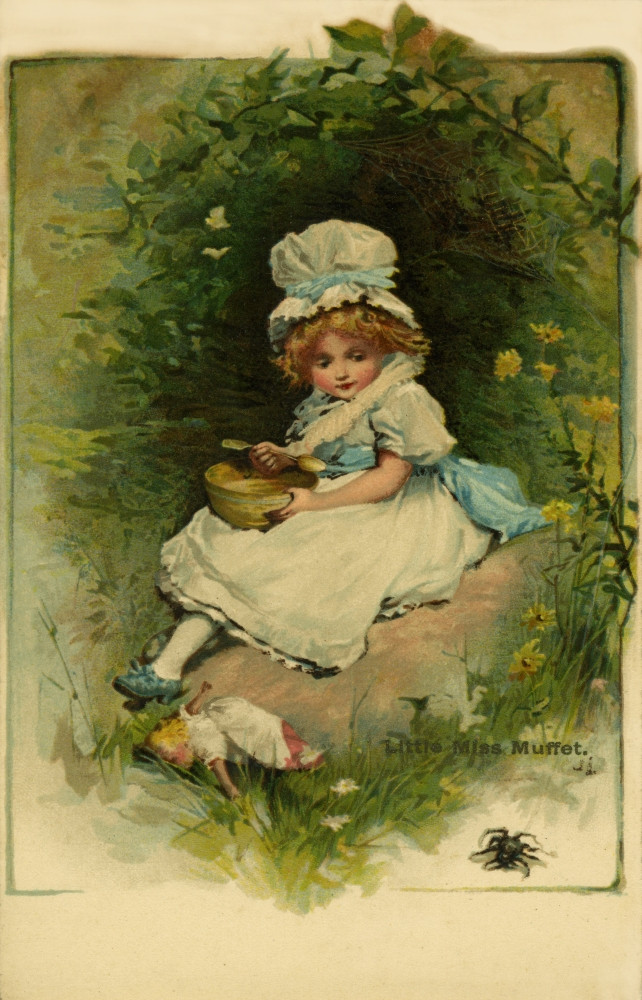 Little Miss Muffet Poster Print By Mary Evans Picture Library/Peter ...