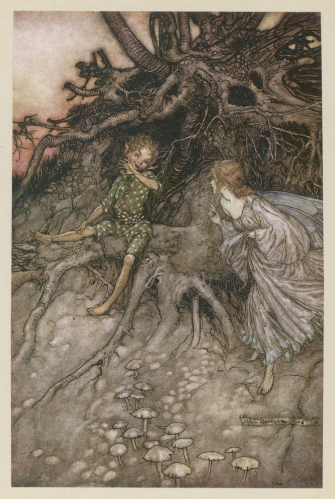 Shakespeare/Puck/Fairy Poster Print By Mary Evans Picture Library ...
