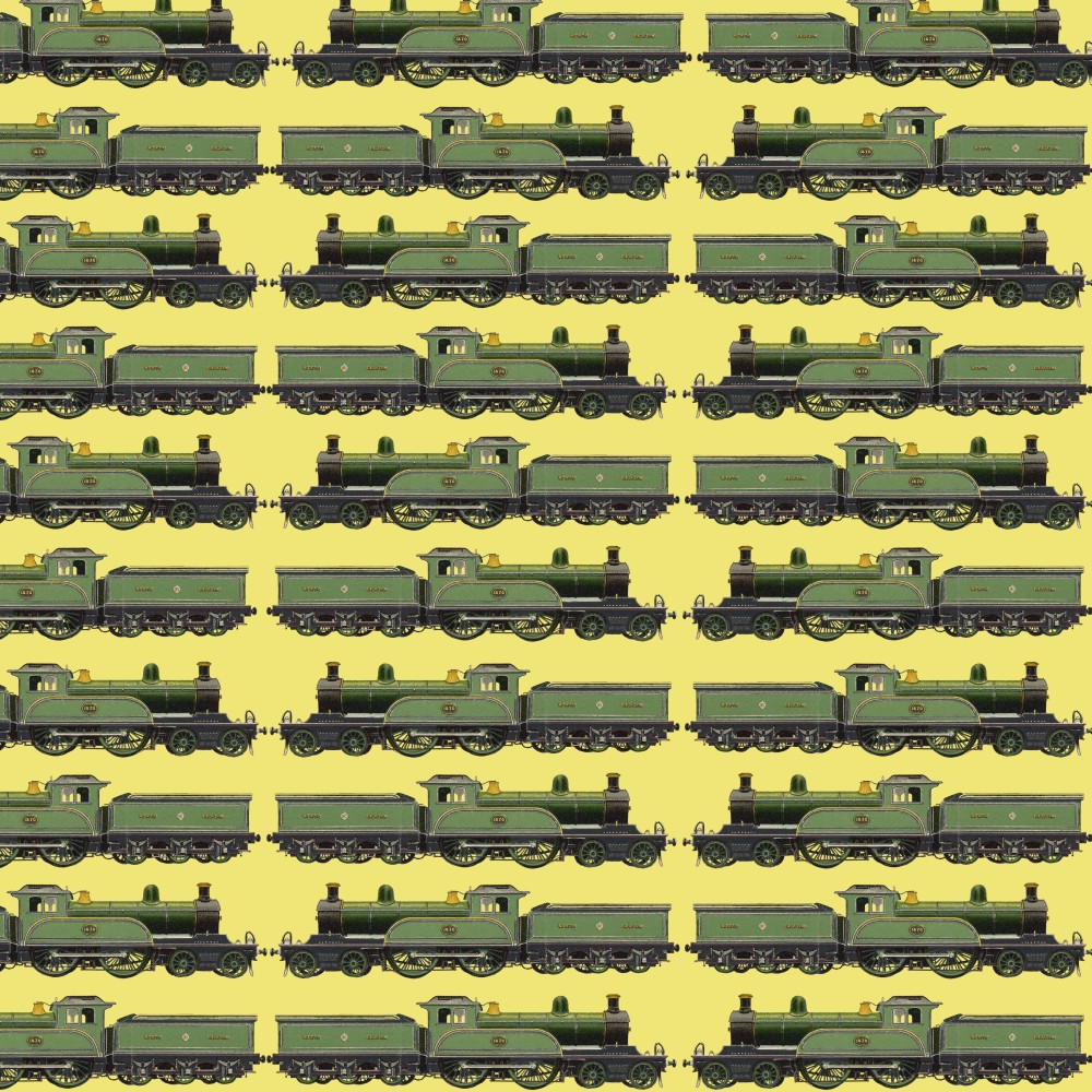 Repeating Pattern - Train / Steam Engine Poster Print By ® Mary Evans ...