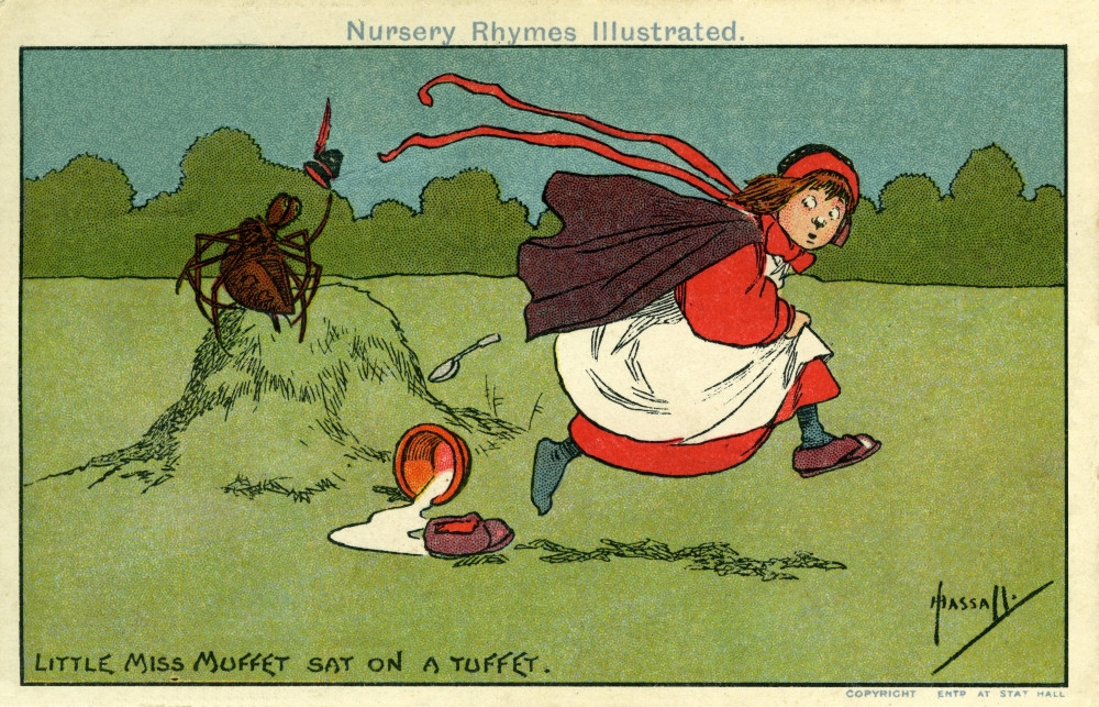 Little Miss Muffet Poster Print By Mary Evans Picture Library/Peter ...