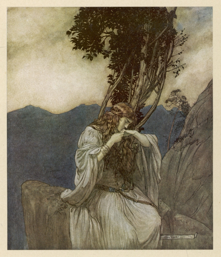 Brunnhilde And Ring Poster Print By Mary Evans Picture Library/Arthur ...