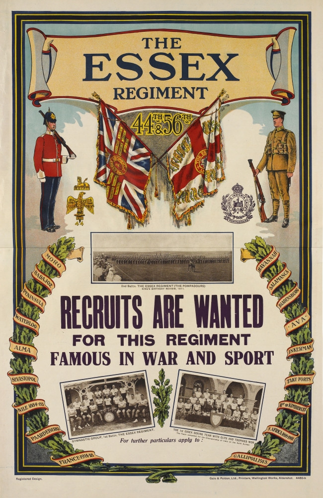 British Military Recruitment Poster Ww1 Poster Print By ®The National ...