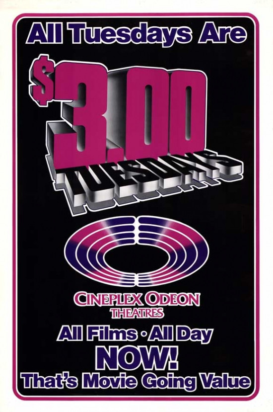 Cineplex Odeon Tuesdays Movie Poster Print (27 x 40) - Item # MOVGJ7825 ...