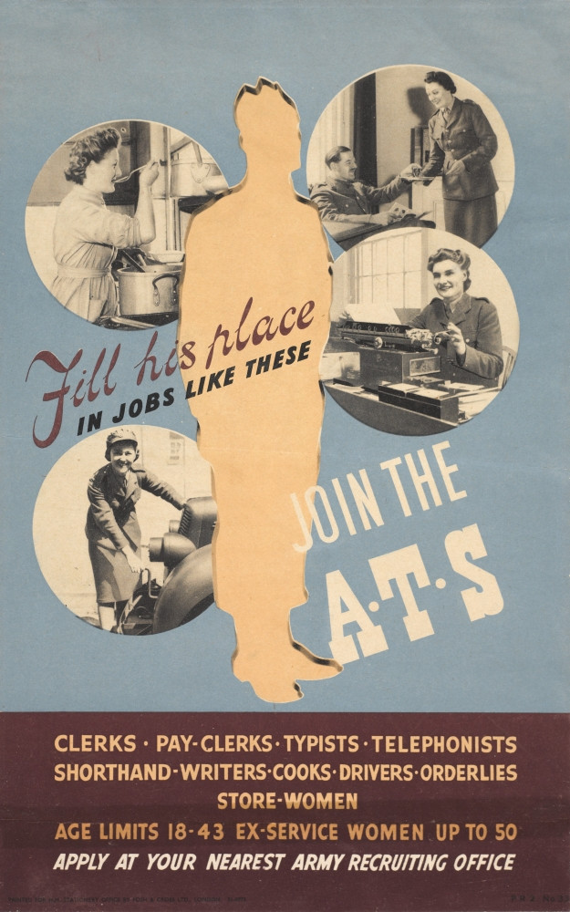 Ww2 Poster -- Join The Ats Poster Print By ®The National Army Museum ...