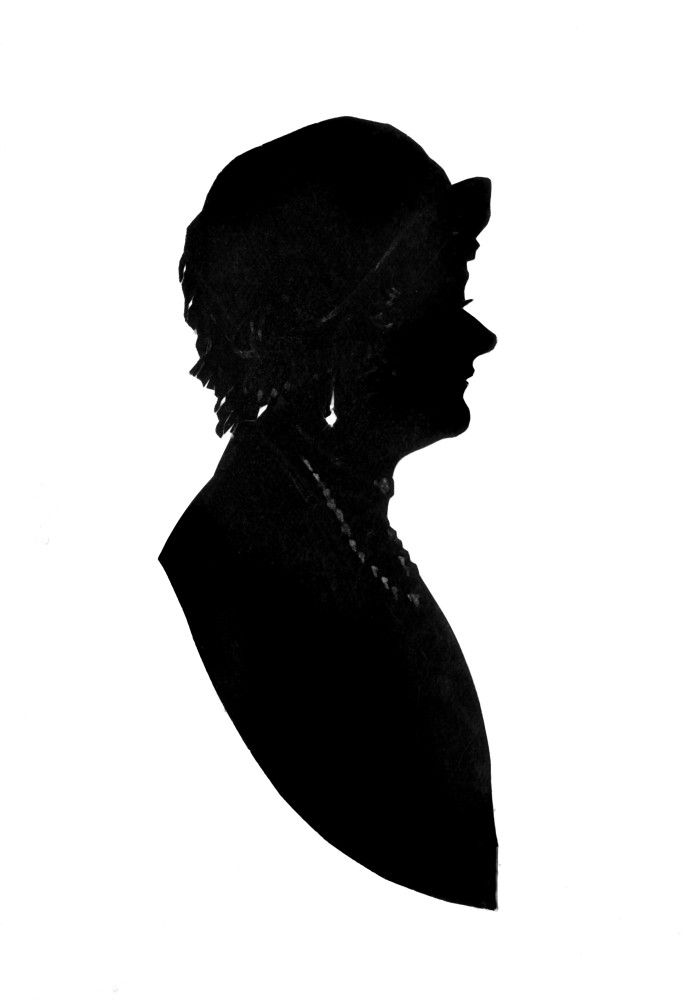 Silhouette Portrait Of Lady Alice Mahon Poster Print By ®H L Oakley ...