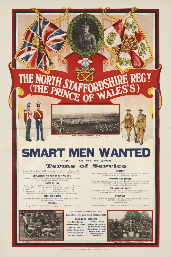 British Military Recruitment Poster - Inter-War Period Poster Print By ...