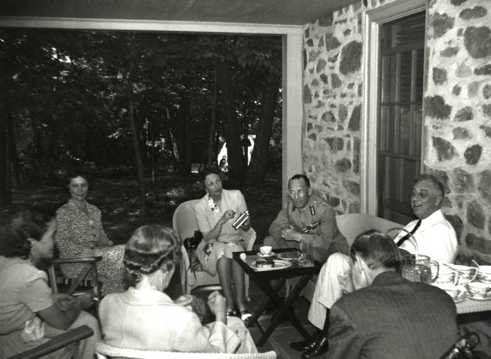 Fdr Entertains Exiled Crown Princess Martha Of Norway And King George ...