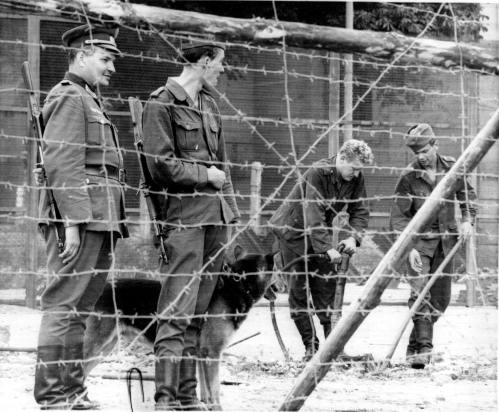 German Border-East German Border Guards Stand Watch To Make Sure That ...