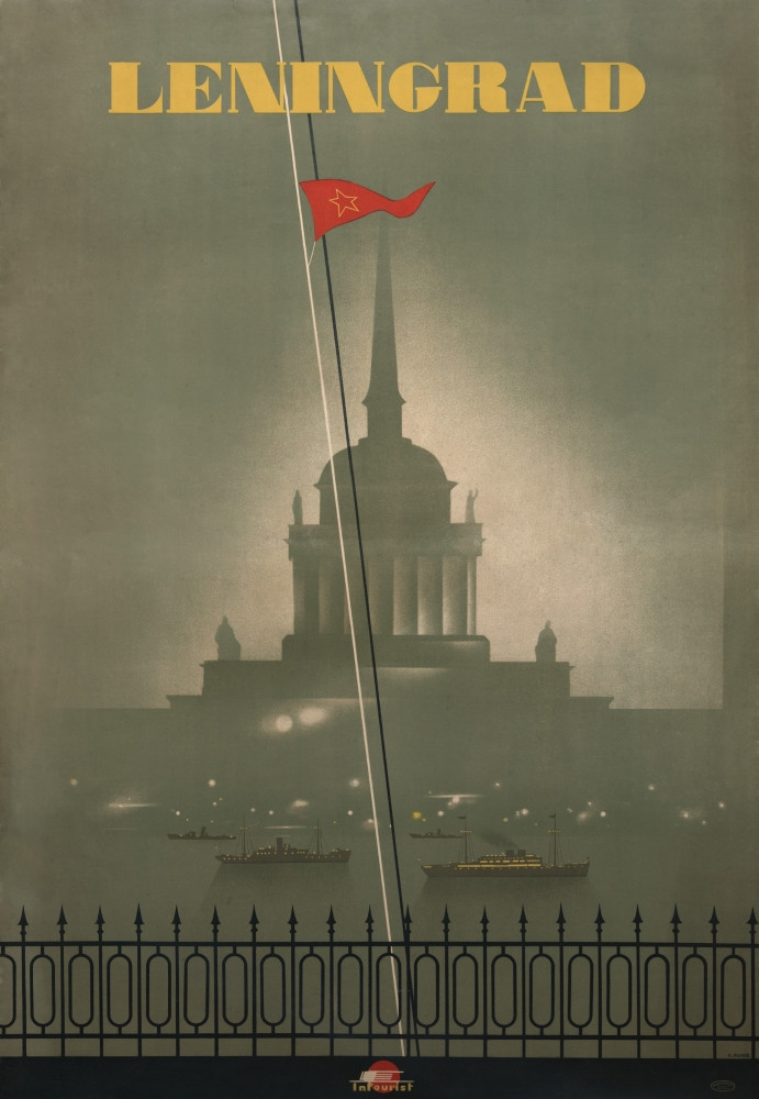 1950S Travel Poster For Leningrad History - Item # VAREVCHISL040EC524 ...
