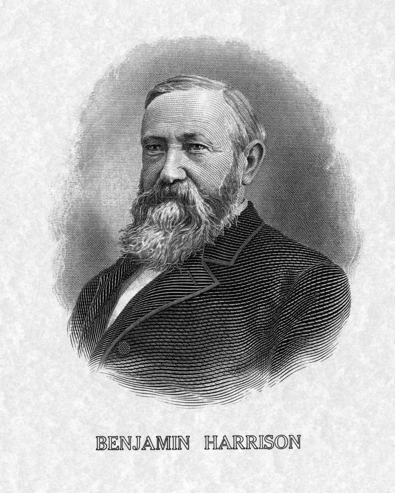 Us Presidents. Us President Benjamin Harrison. History - Item ...