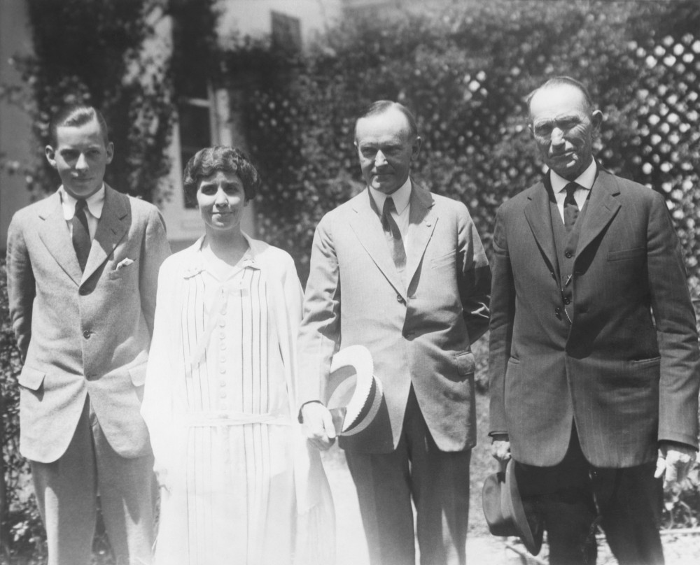 Coolidge Family On White House Lawn Shortly After The Death Of 16 Year ...