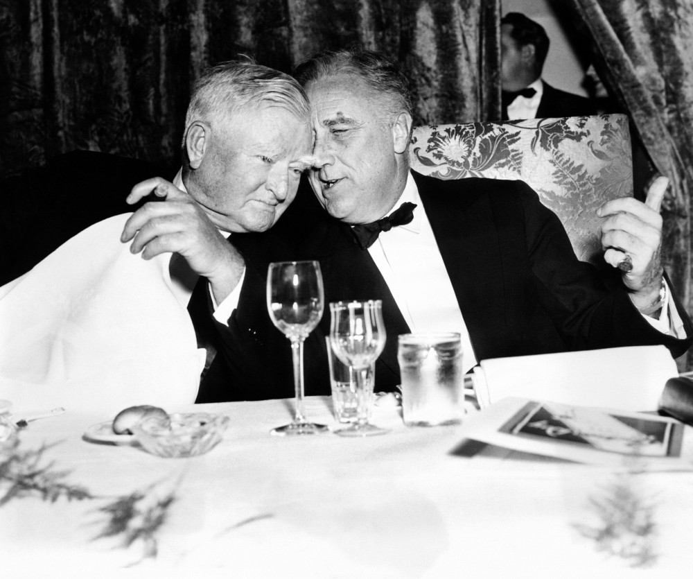 President Franklin Roosevelt And Vp John Nance Garner Hold A Private ...