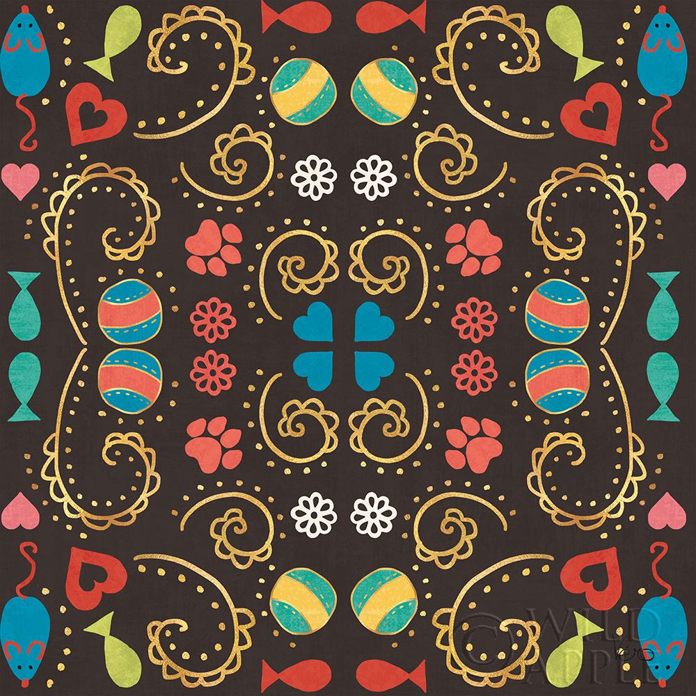 Otomi Cats Step 01B Poster Print by Veronique Charron - Item ...