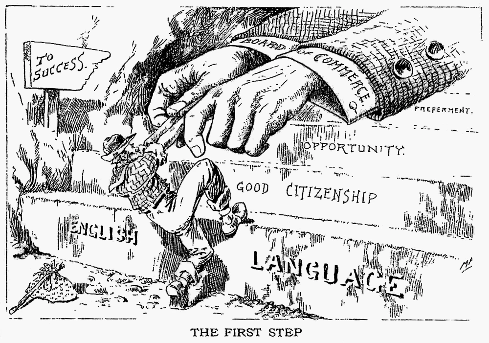 Political Cartoons Immigration 1900s