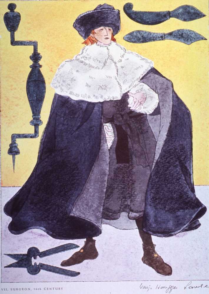 16th Century Surgeon's Costume. Taken from a 1962 pharmaceutical ...
