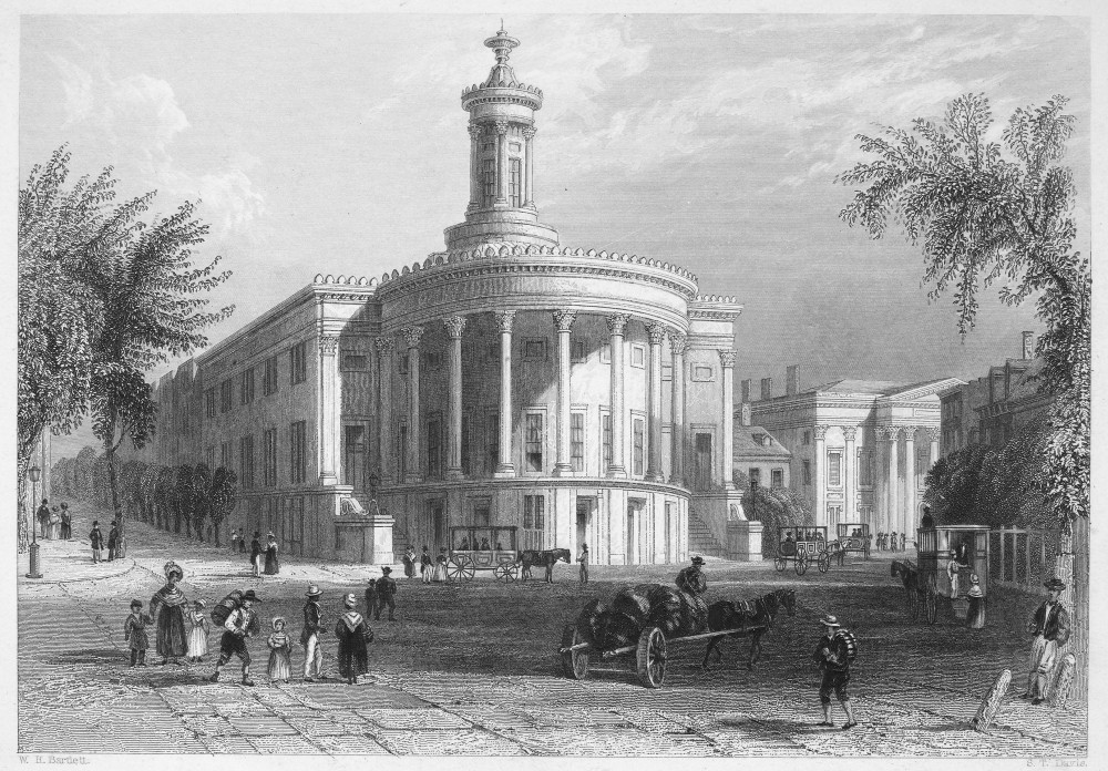 Philadelphia, 1839. /Na View Of The Philadelphia Exchange And Girard'S ...
