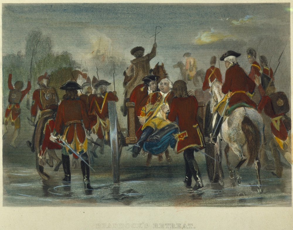 Braddock: Fort Duquesne. /Nthe Mortally Wounded Major General Edward ...
