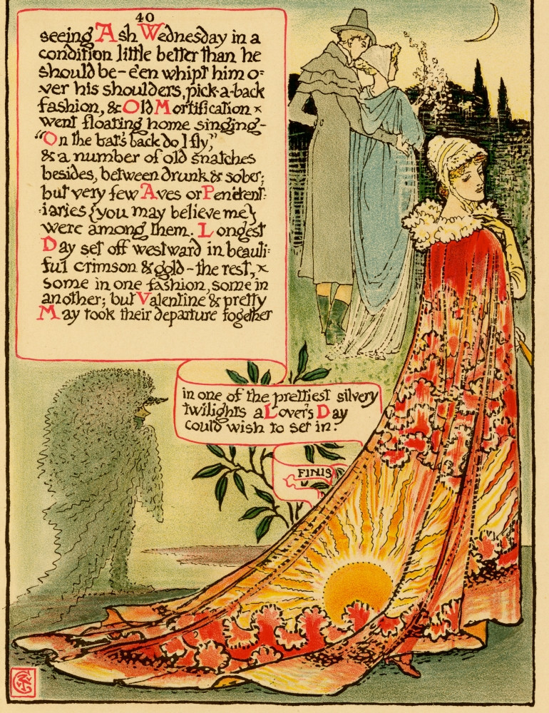 Illustration art from Page 40 from Walter Crane's 1901 book, "Masque of ...