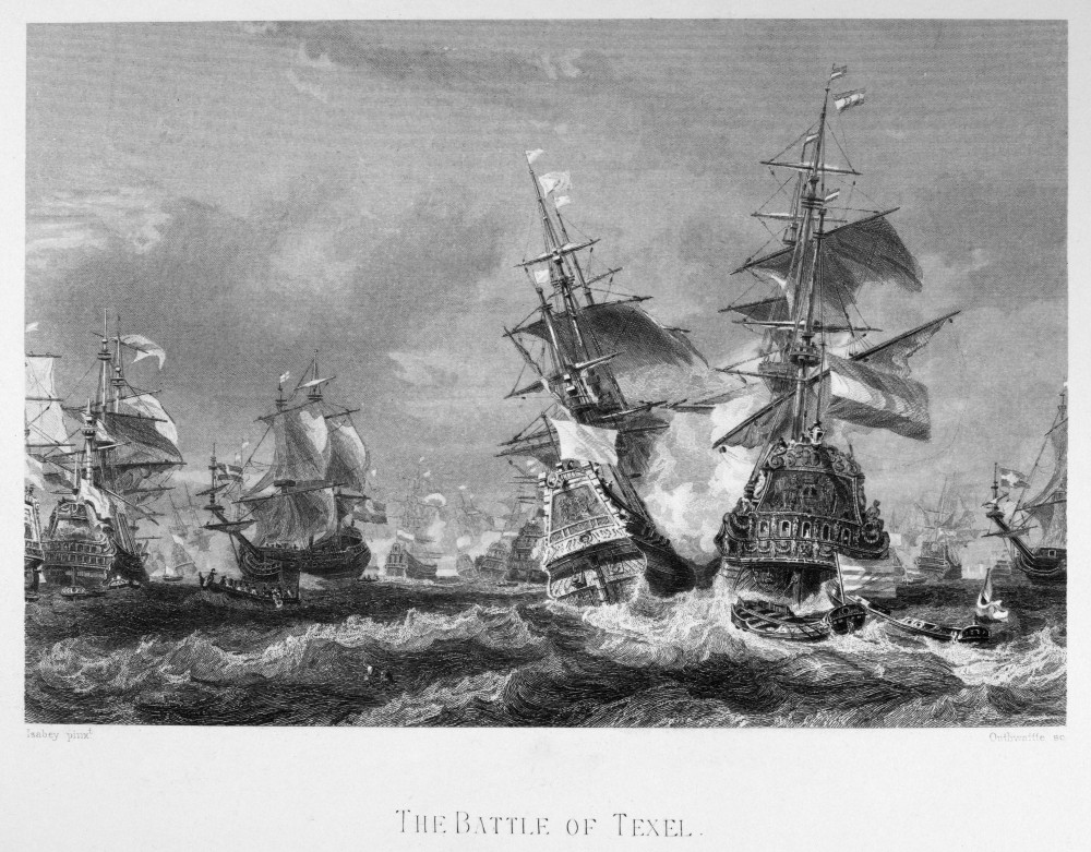 The Battle Of Texel, 1673. /Nbattle Between The Dutch And The Combined ...