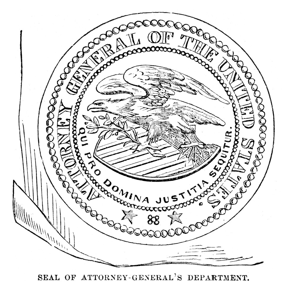 Seal: Attorney General. /Nseal Of The Attorney General'S Department ...