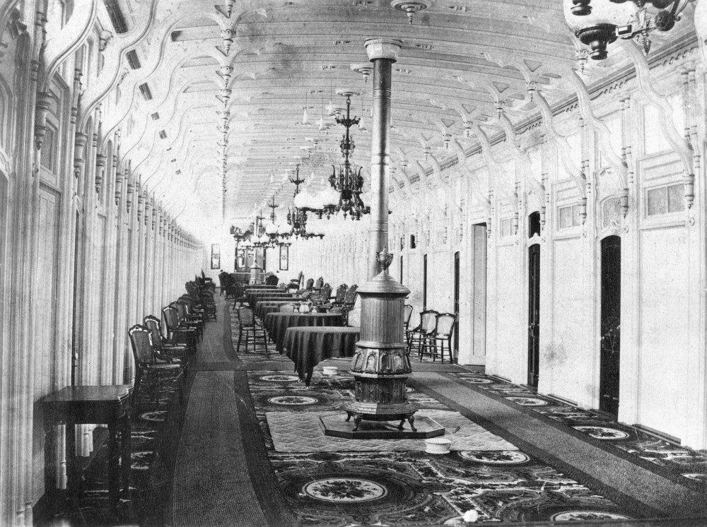 Steamboat Interior, C1870. /Ncabin Of The Mississippi Steamer, 'James ...
