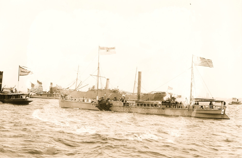 The first commercially successful steamship of the paddle steamer ...