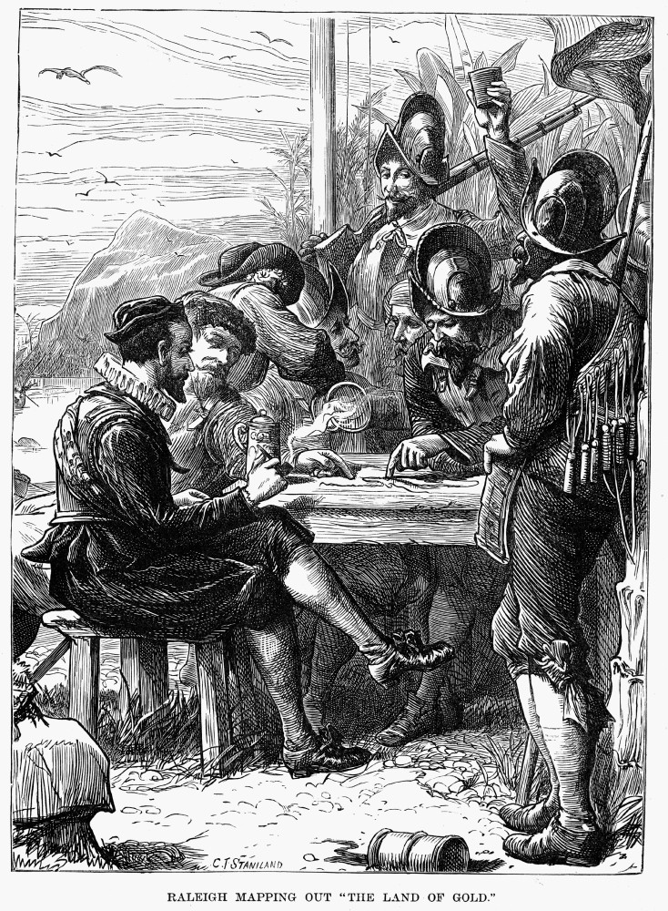 Sir Walter Raleigh /N(1552-1618). English Adventurer, Courtier, And ...