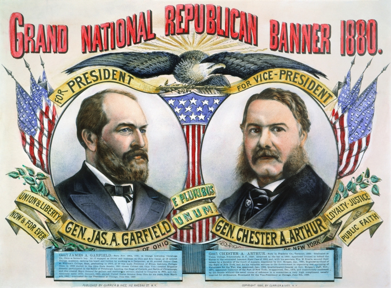 Presidential Campaign, 1880. /N'Grand National Republican Banner 1880 ...