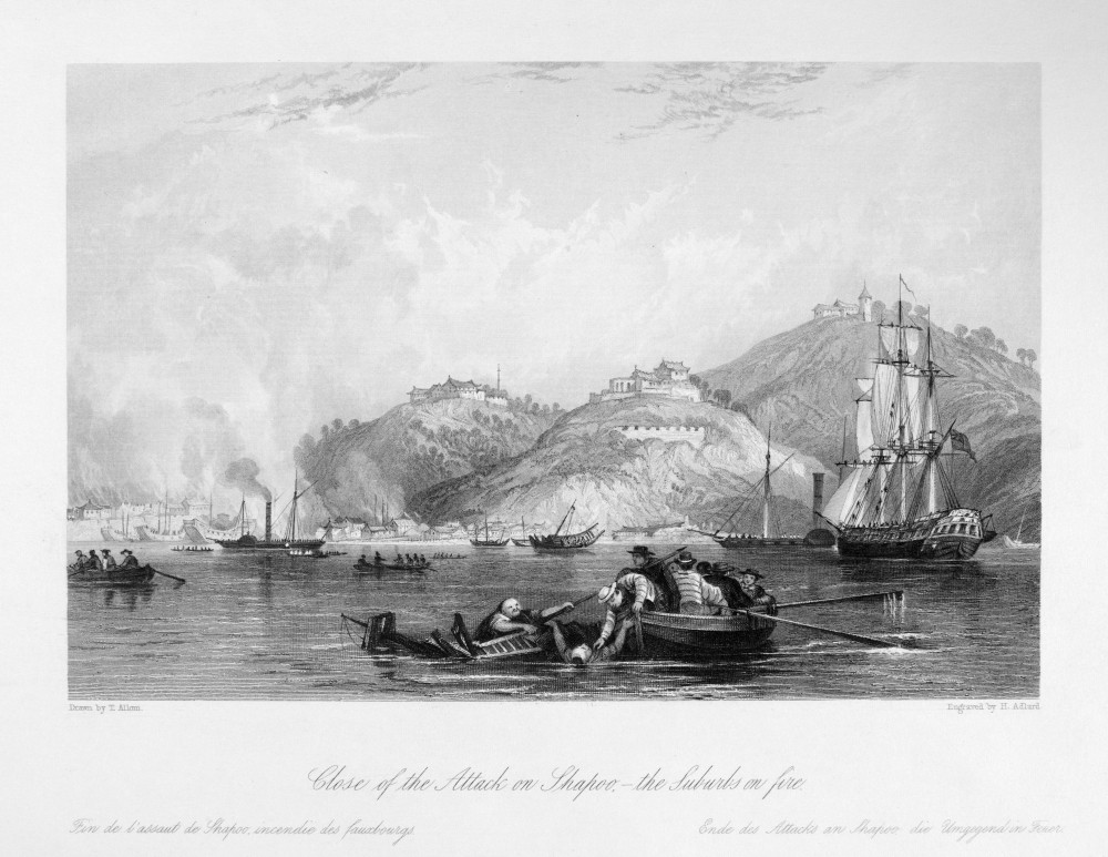 First Opium War, 1842. /Na British Crew Rescuing Chinese Boatmen In ...