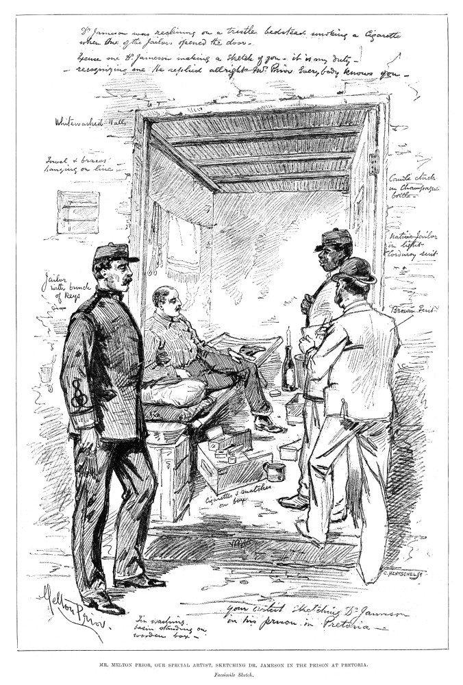 Jameson Raid, 1896. /Nbritish Colonial Statesman Leander Starr Jameson ...