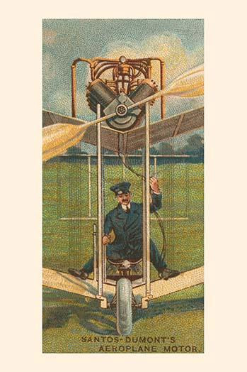 In 1906 M. Sauntos-Dumont built a small flying machine fitted with an ...