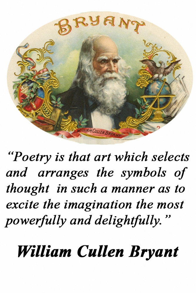 Bryant 1899 White-bearded poet and journalist surrounded by books, a ...