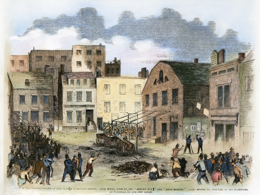 New York Gang War, 1857. /Nbattle Between The 'Bowery Boys' And The ...