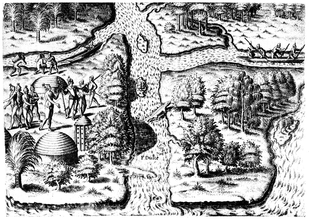 Ribault Expedition, 1562. /Nvolunteers Left By Jean Ribault In 1562 At ...