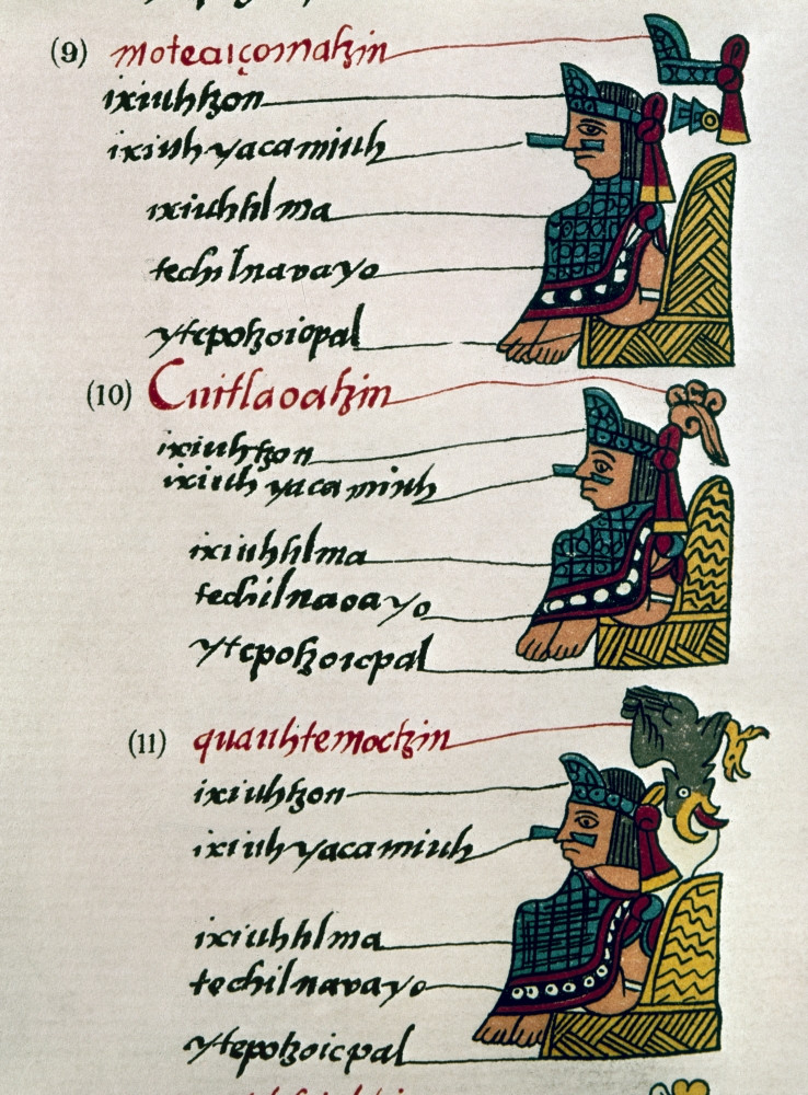 Last Aztec Emperors. /Nthe Three Last Emperors Of The Aztecs Before ...