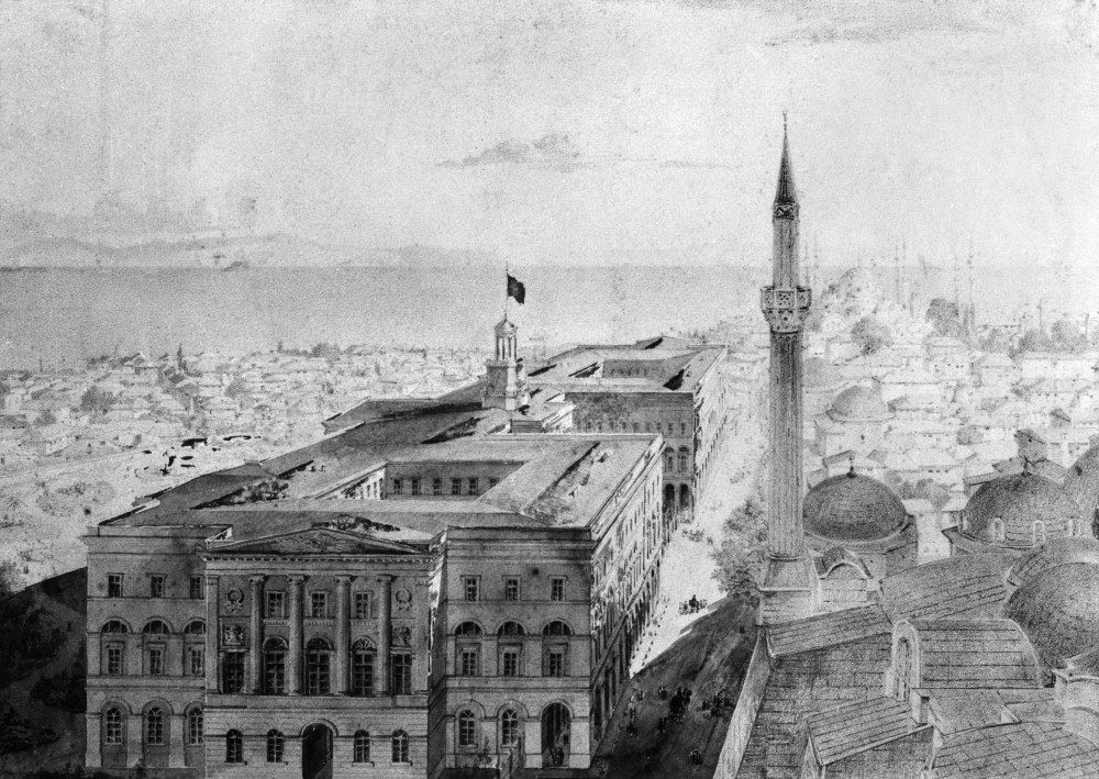 Turkey: Istanbul, 1852. /Nview Of A Part Of Istanbul With The Golden ...