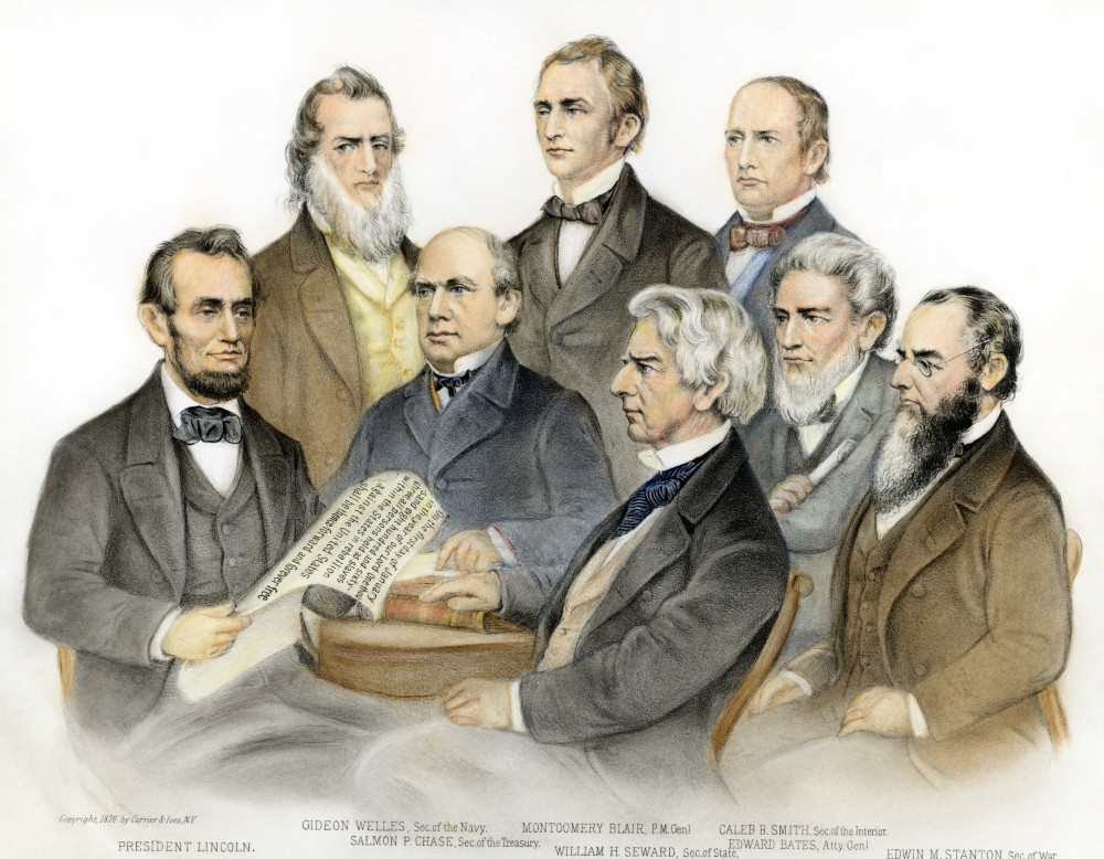 Emancipation Proclamation, 1862. President Lincoln And His Cabinet In ...