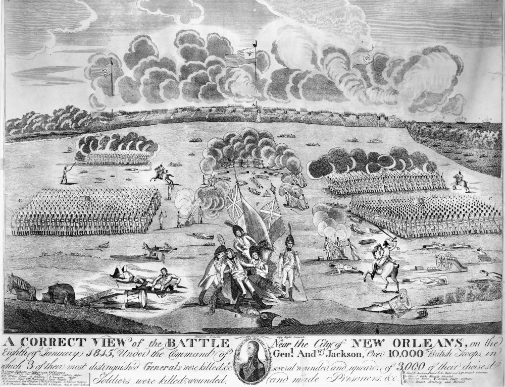 Battle Of New Orleans. /Na Correct View Of The Battle Near The City Of ...