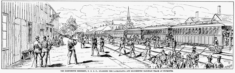 Great Railroad Strike, 1877. /Nthe Eighteenth Regiment Of The National ...