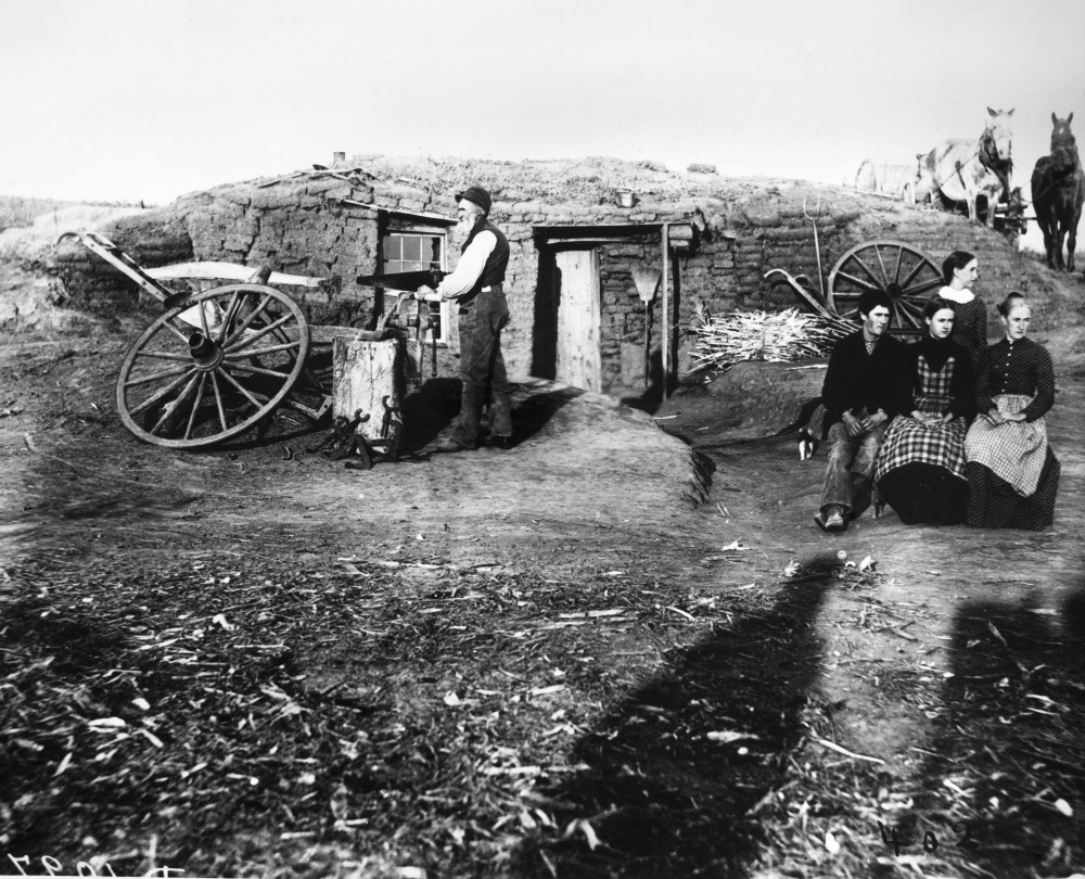 Nebraska: Settlers, 1886. /Nreverend William Mccaslin And His Family In ...
