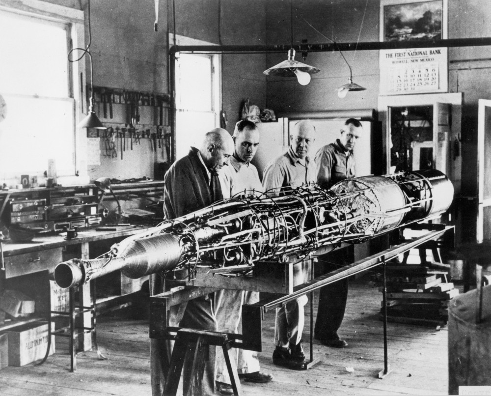 Robert Hutchings Goddard /N(1882-1945), American Physicist, Far Left ...